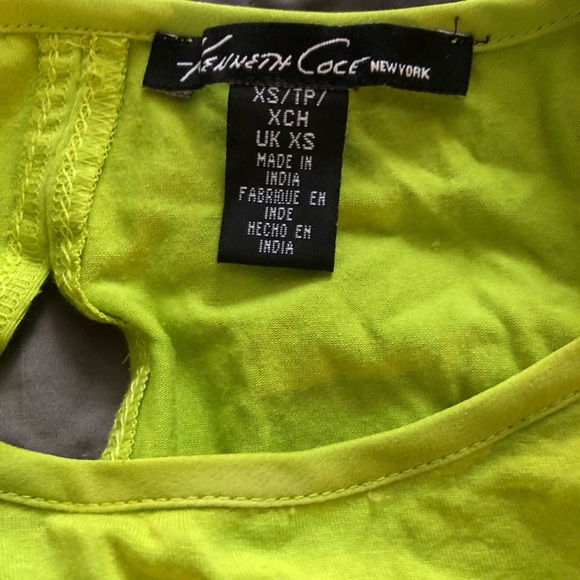 Kenneth Cole New York | Tops | Kenneth Cole Lime Green Top | Poshmark